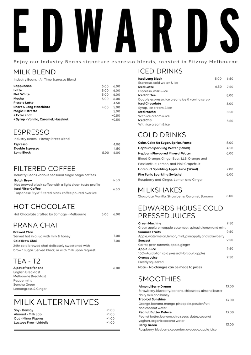 Bendigo's Favourite Cafe | Open 7 Days - Edwards Providore