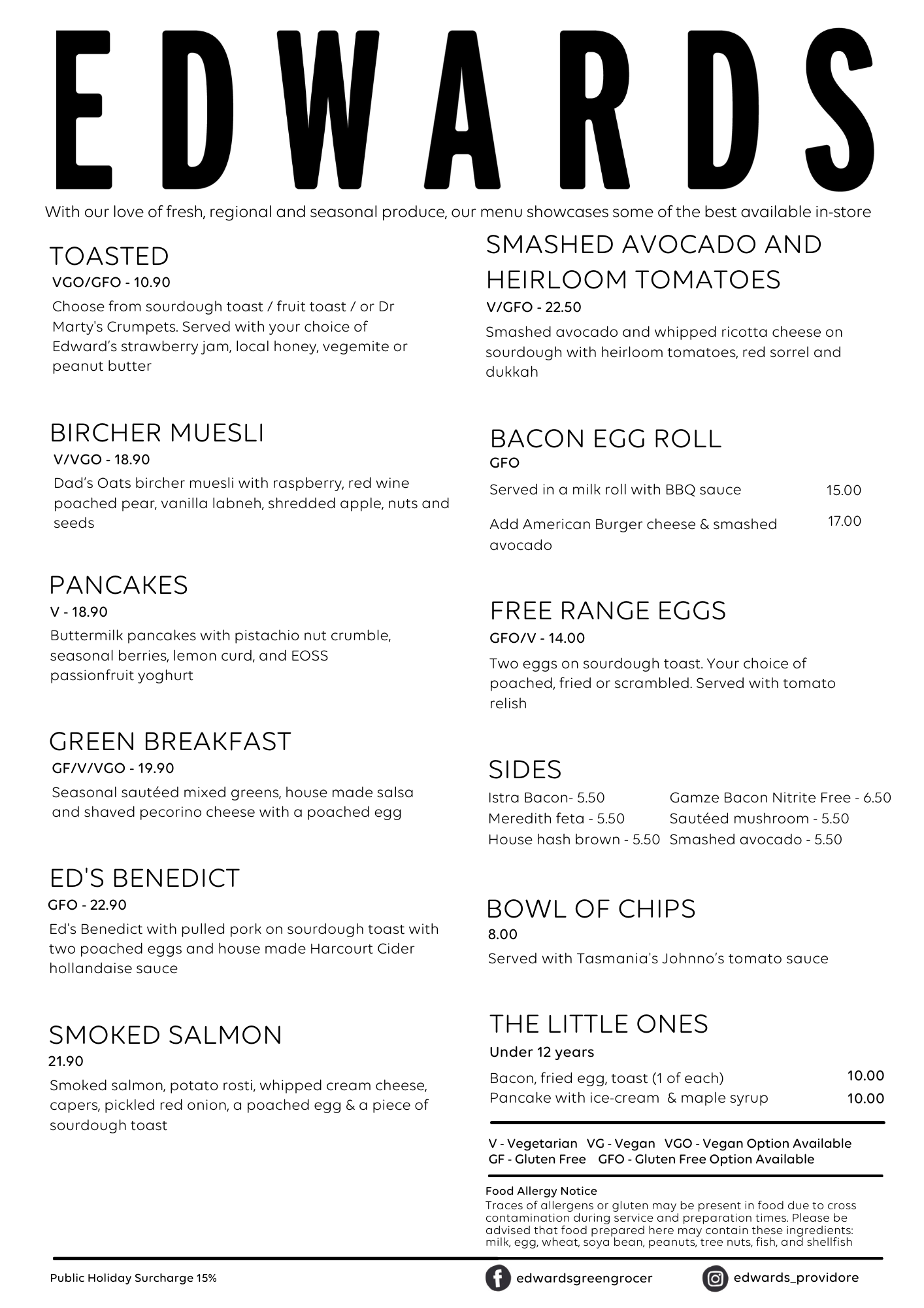 Bendigo's Favourite Cafe | Open 7 Days - Edwards Providore