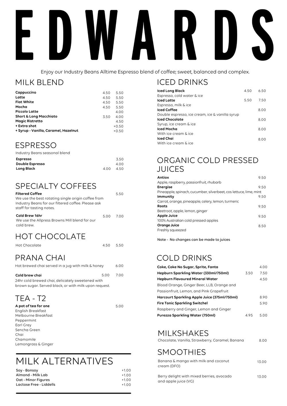 Bendigo's Favourite Cafe | Open 7 Days - Edwards Providore