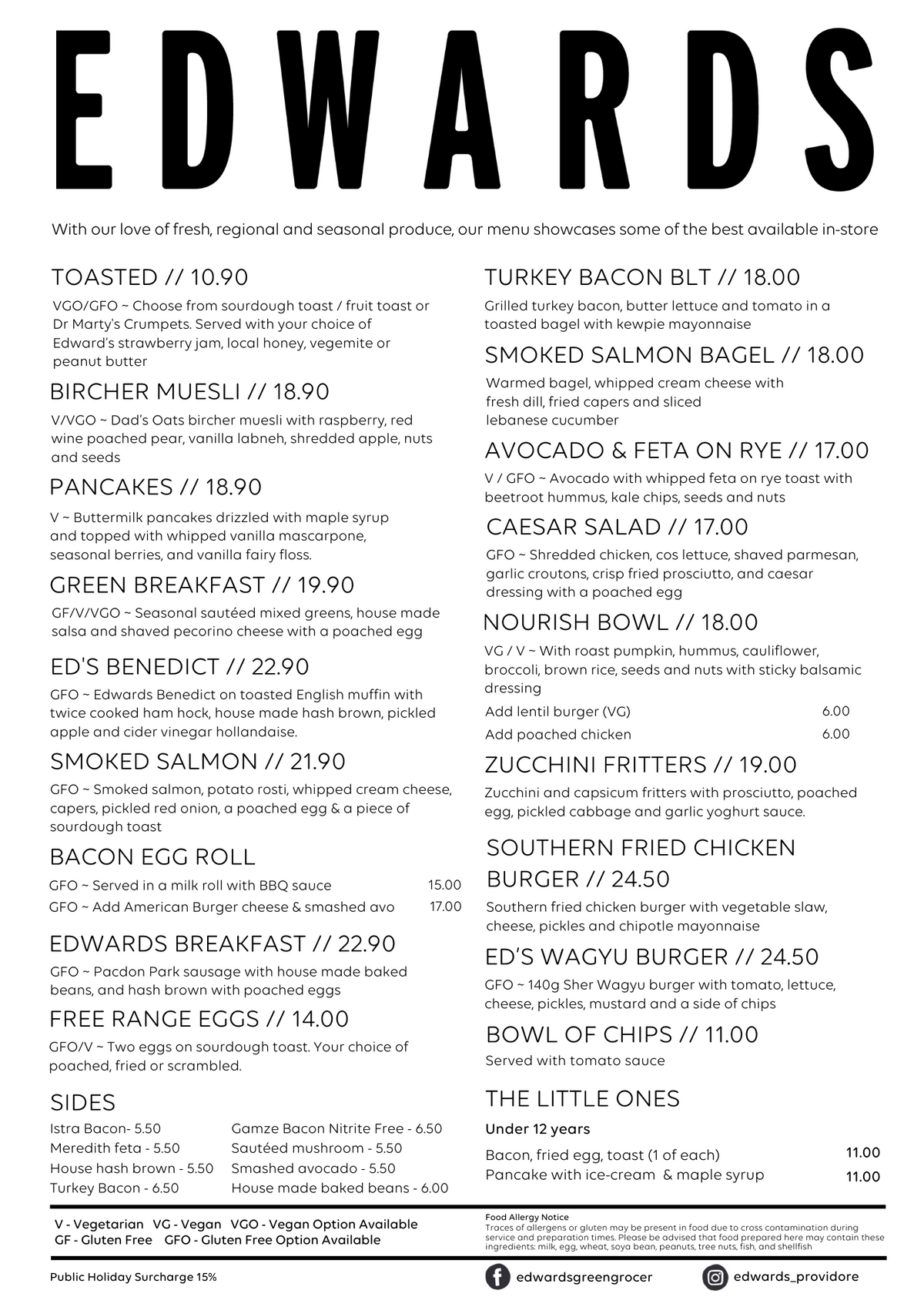 Bendigo's Favourite Cafe | Open 7 Days - Edwards Providore